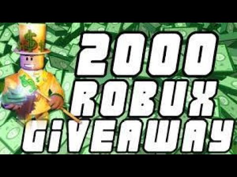 2000 ROBUX GIVEAWAY - YouTube