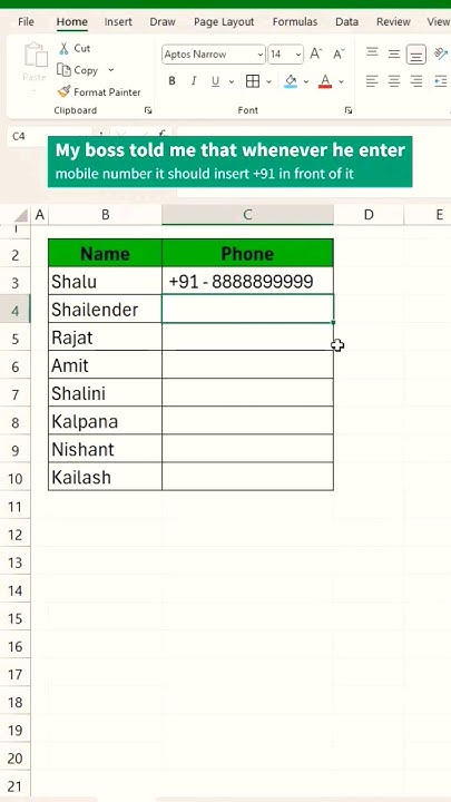 Master Data Validation & Format Cells in Excel | Viral Excel Tips #excel #exceltips #shorts ...