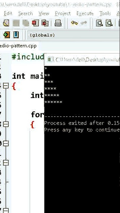 How to make "Left half pyramid" pattern in C Language || ‎@codingwithanas || #programming # ...