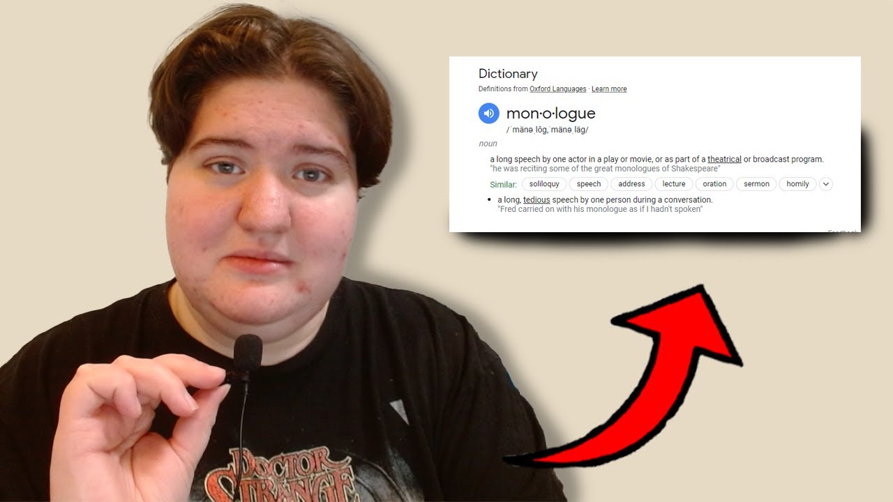 Monologuing Through Writing a Monologue - YouTube