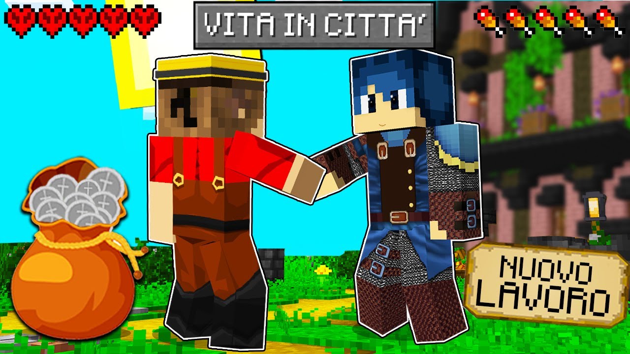 IL MIO NUOVO LAVORO NEL VILLAGGIO!! - VITA IN CITTA 2 Minecraft ITA ...