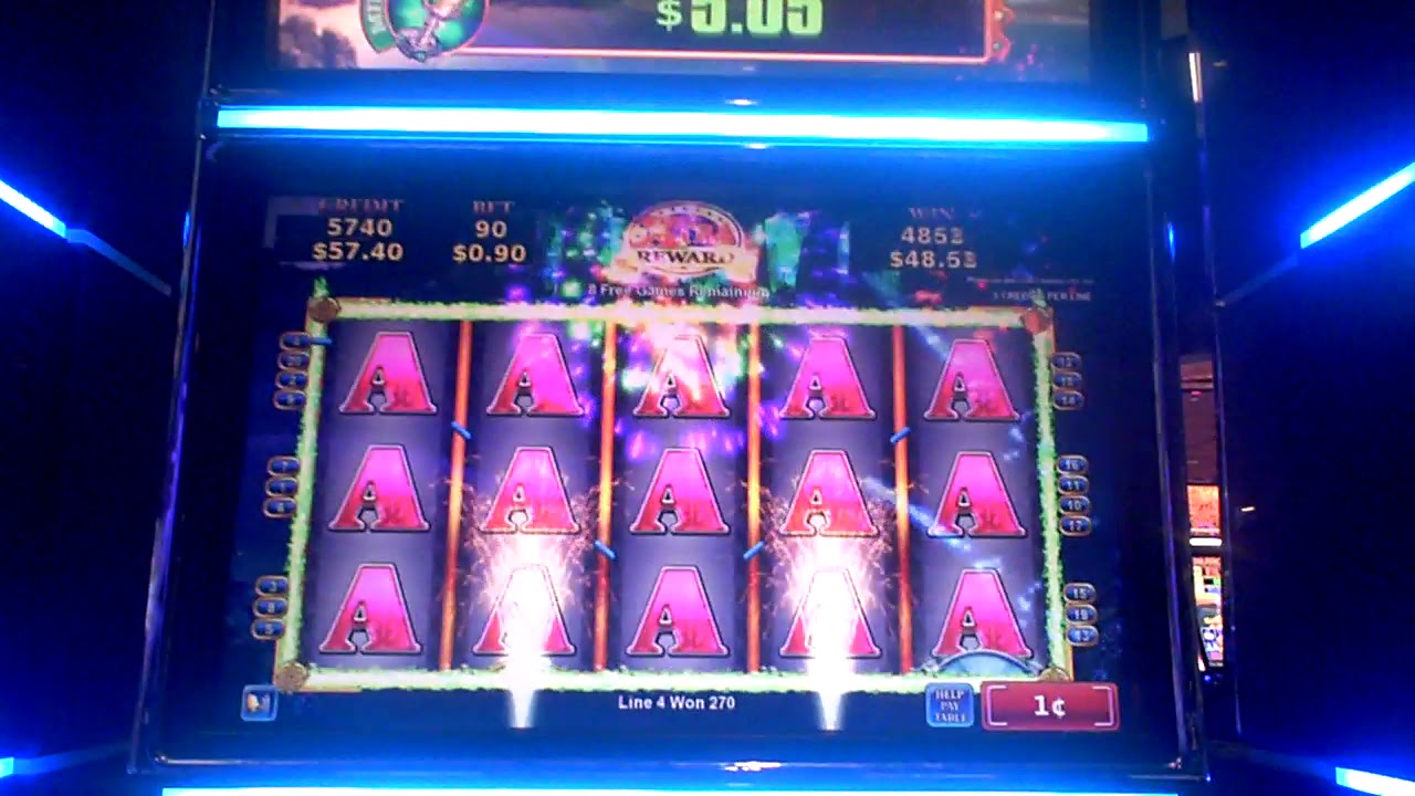 Merlin's Wand Slot Machine NICE WIN Bonus - YouTube