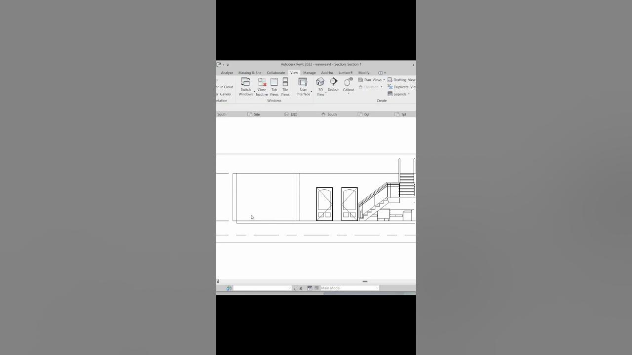 How to Create and View Section in Revit | Revit Section Tutorial - YouTube