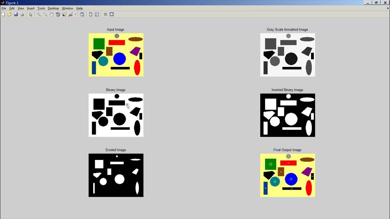 MATLAB program demonstrating Shape Recognition technique extended to detect IC deformities - YouTube