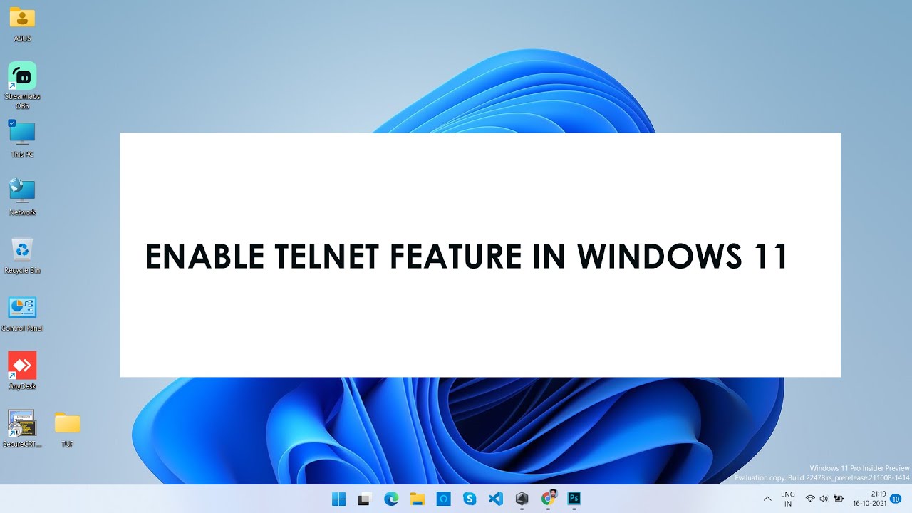 How to Enable Telnet Client on Windows 11 - YouTube