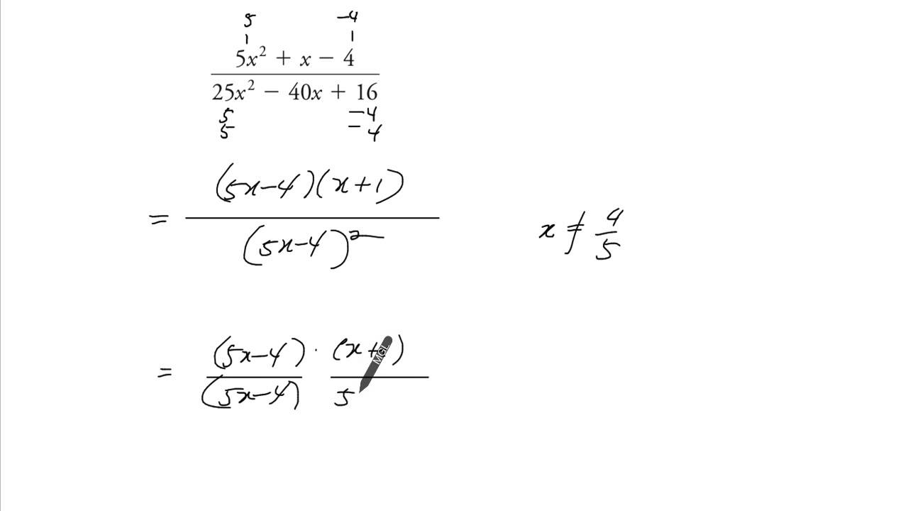 Simplifying Rational Functions Example YouTube Simplifying Rational Functions Example YouTube