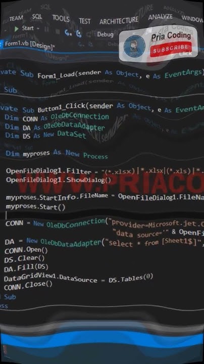 Cara Import Data Ms.Excel ke Datagridview di VB.Net | VB.Net Tutorial #shorts #vbnet #tricks ...