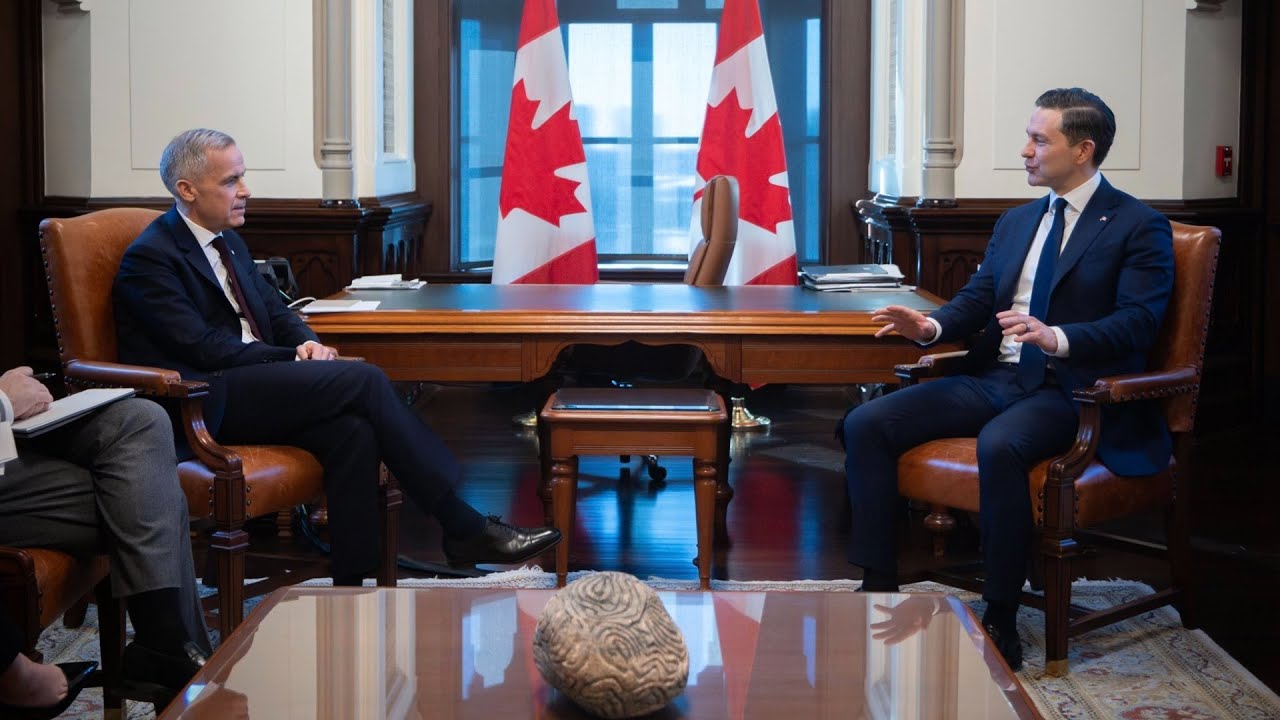Federal Conservative Leader Pierre Poilievre meets with Prime Minister ...