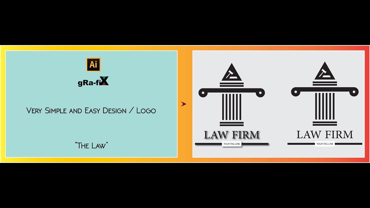 Adobe Illustrator: Very simple and easy design - YouTube