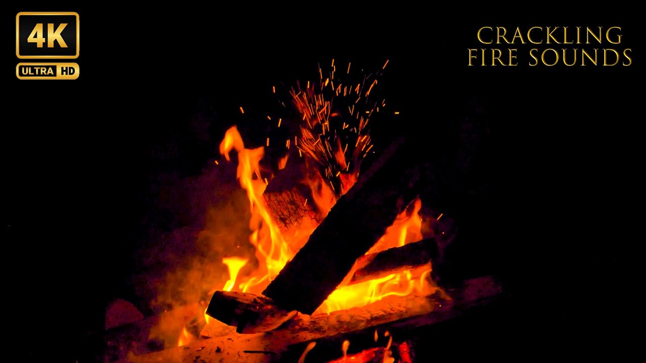 Relaxing Campfire 🔥 Soft Fire Sounds, Burning Logs, Camping Ambience ...