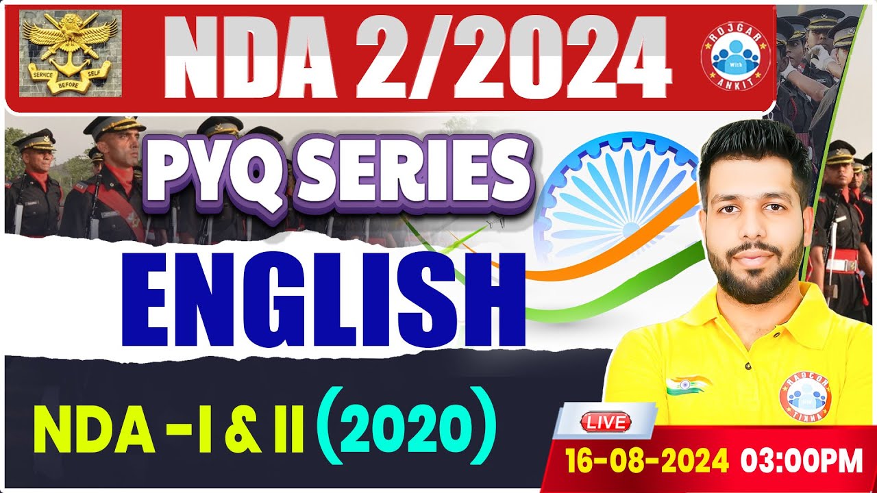 NDA 02/2024 | NDA PYQ Series | NDA 2024 English Previous Year Questions ...