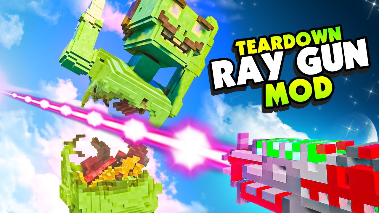 Fully Destroying ZOMBIES With an ALIEN RAY GUN - Teardown Mods - YouTube