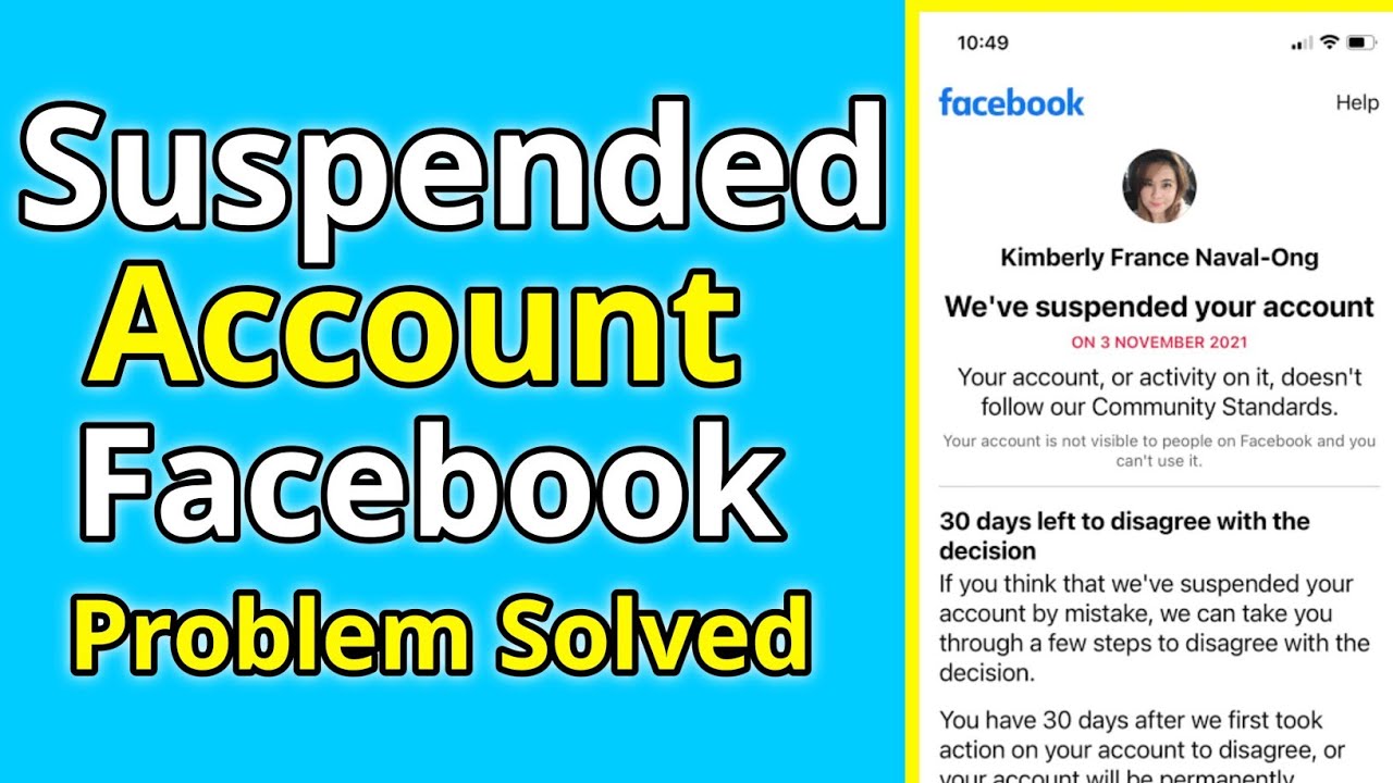 We Suspended Your Account Facebook || Facebook We Suspended Your ...