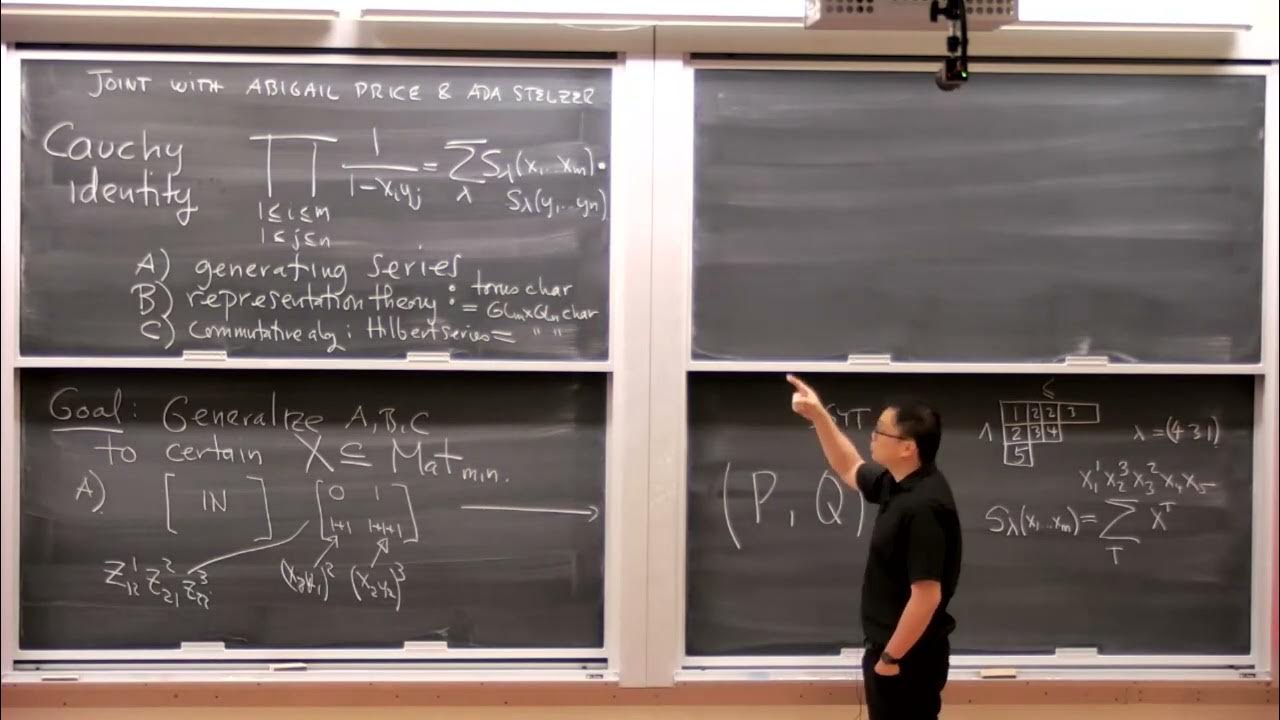 Commutative algebra to representation theory, through the combinatorics of filtered RSK - YouTube