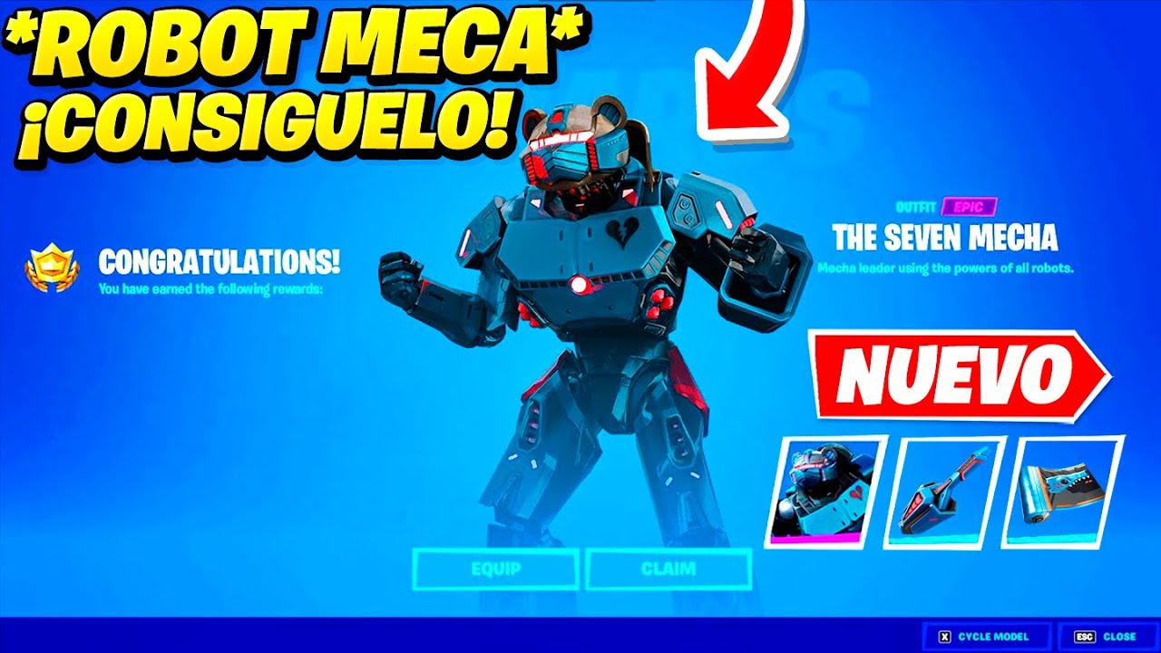 Como CONSEGUIR la NUEVA SKIN del *ROBOT MECA* en FORTNITE 🔥😍😱 NUEVO ...