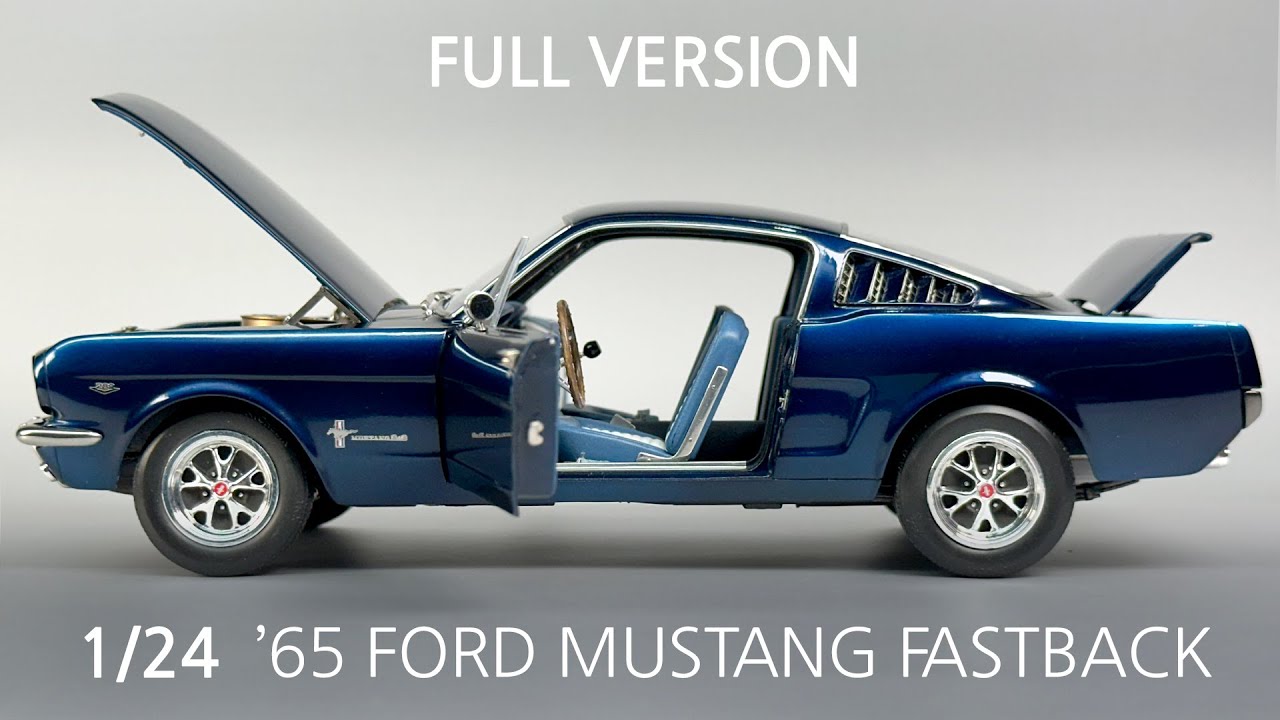 FORD MUSTANG FASTBACK 1/24 REVELL Model car build [Full version] - YouTube