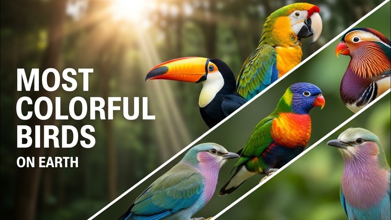 The Most Colorful Birds on Earth | Stunning 4K Wildlife - YouTube