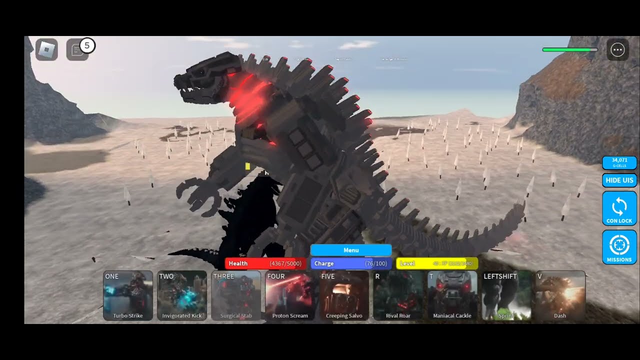 roblox mecha godzilla 2023 február 4 - YouTube