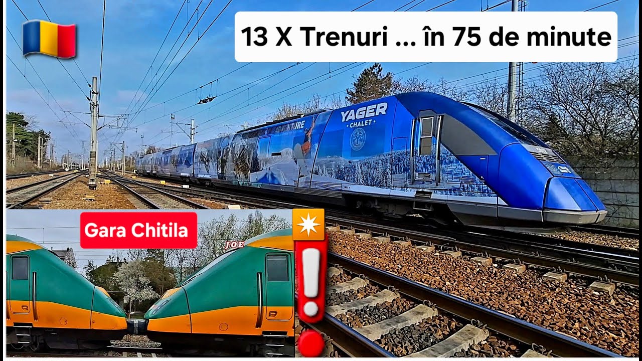 13 X Trenuri ... in 75 de minute / Gara Chitila - YouTube