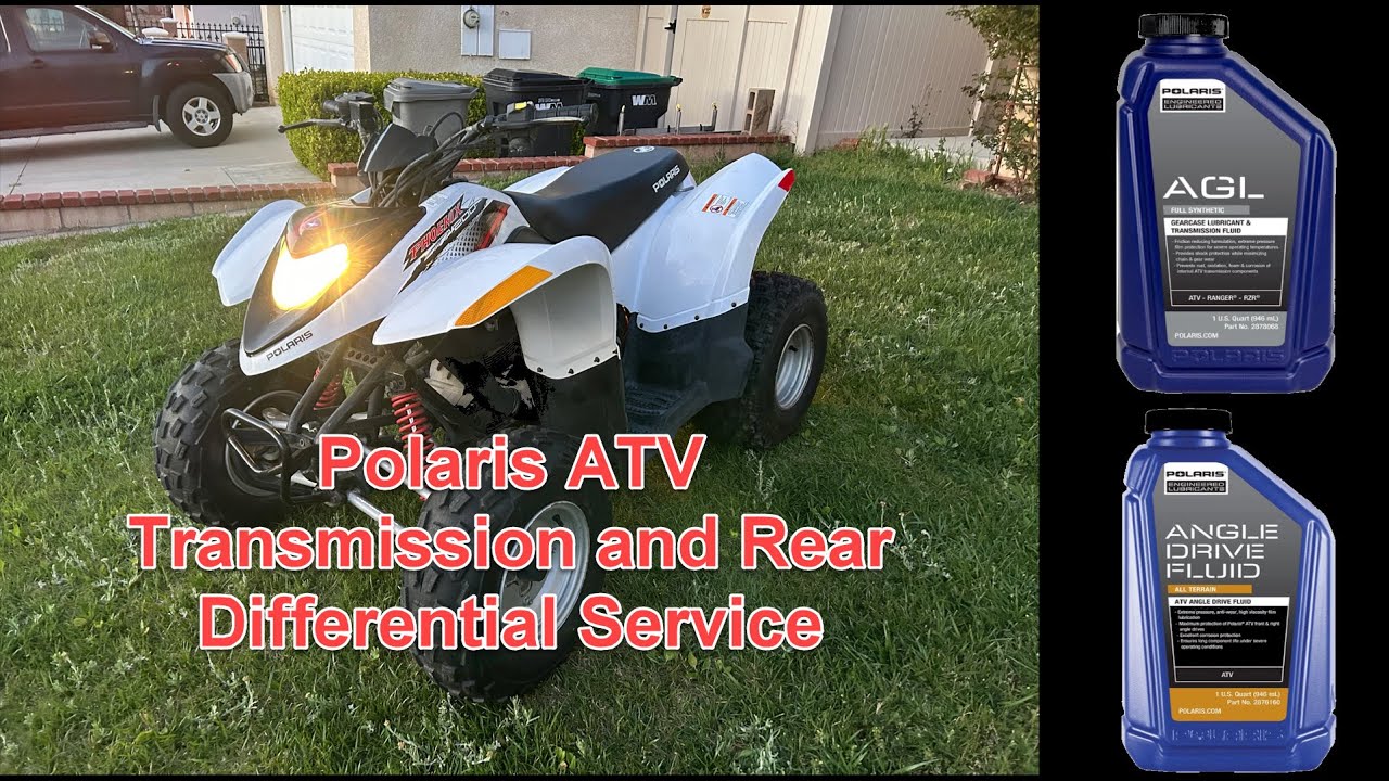 How to change Polaris ATV Transmission Fluid and Rear Differential ...