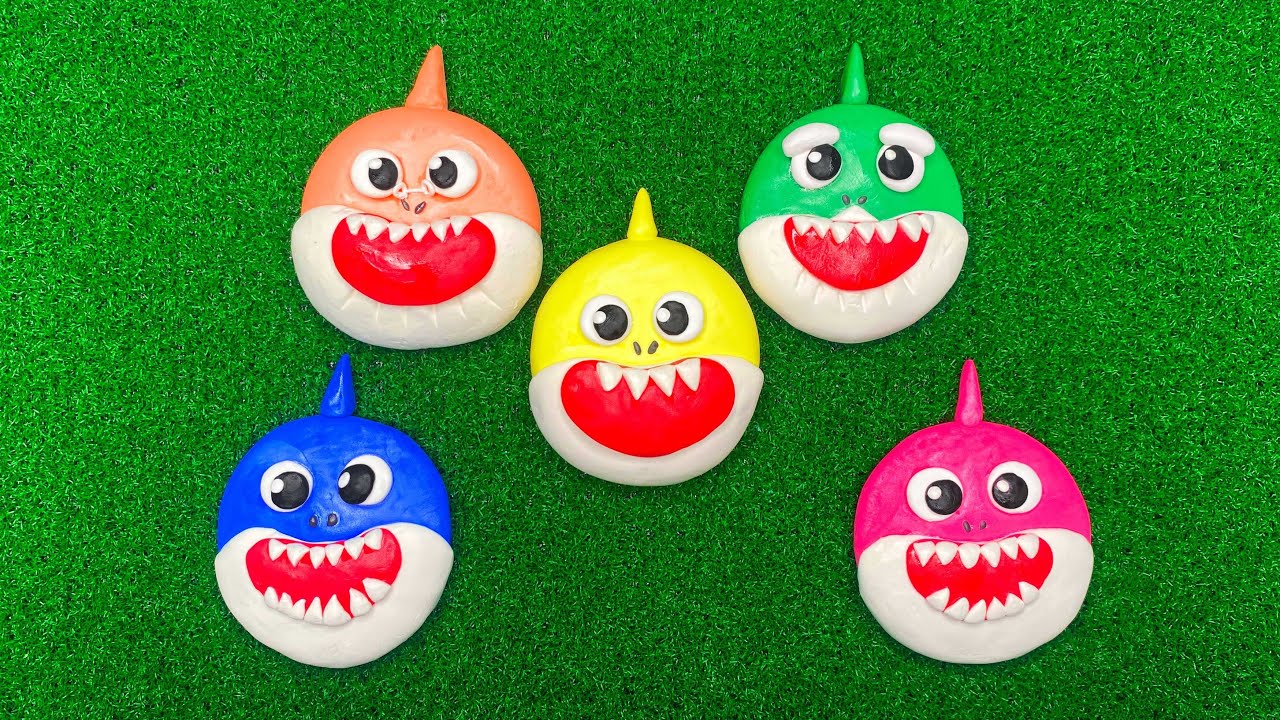 Clay Cracking ASMR video | How to clay cracking baby shark 아기상어 가족 점토 ...