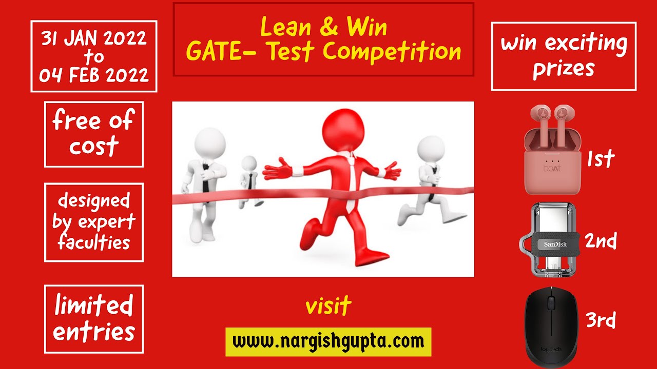 Learn & Win Online Test Competition | GATE Test Series | GATE CSE Test ...