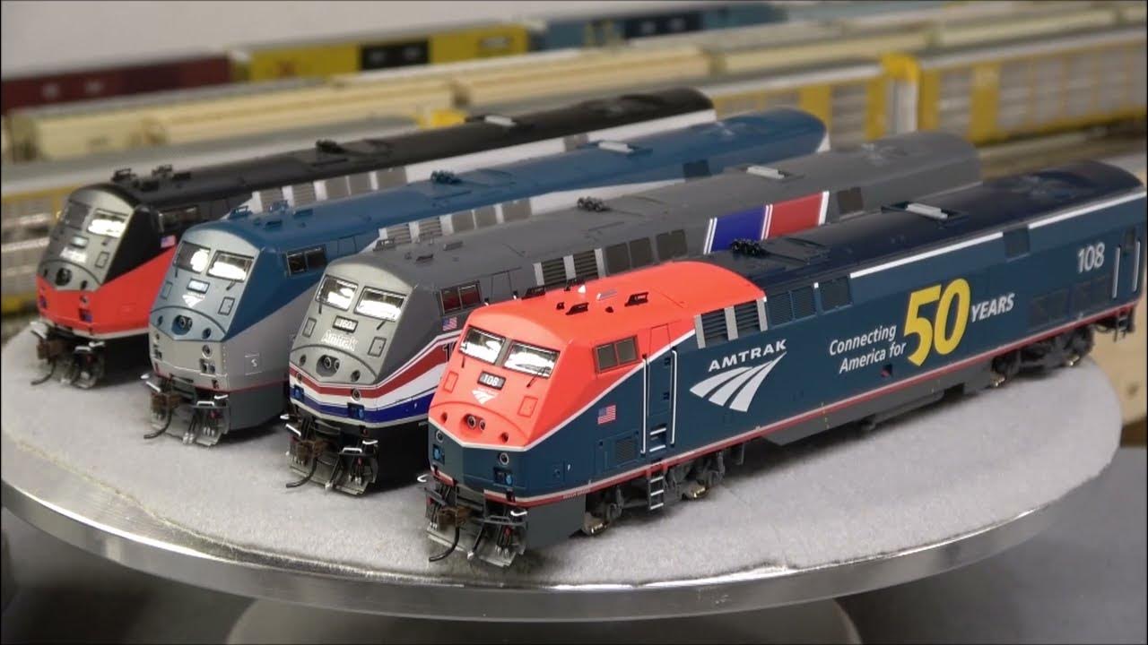 Amtrak 50th Anniversary HO P42 Review | Athearn Genesis December 2023 Release | 4 New Paint ...