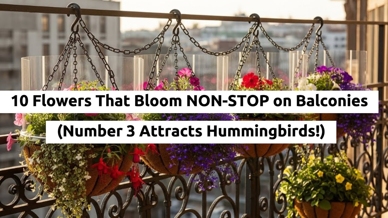 10 Flowers That Bloom NON-STOP on Balconies (Number 3 Attracts ...