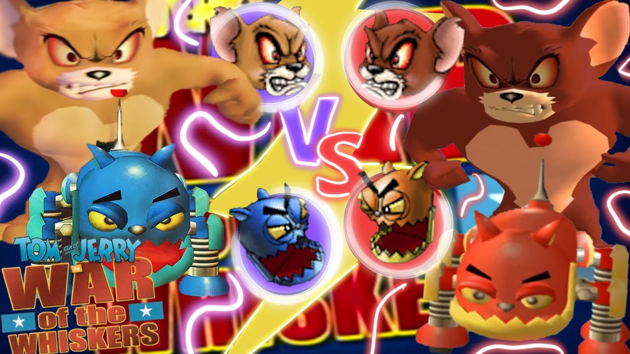 Tom and Jerry in War of the Whiskers | Monster Jerry & Robot Cat VS ...