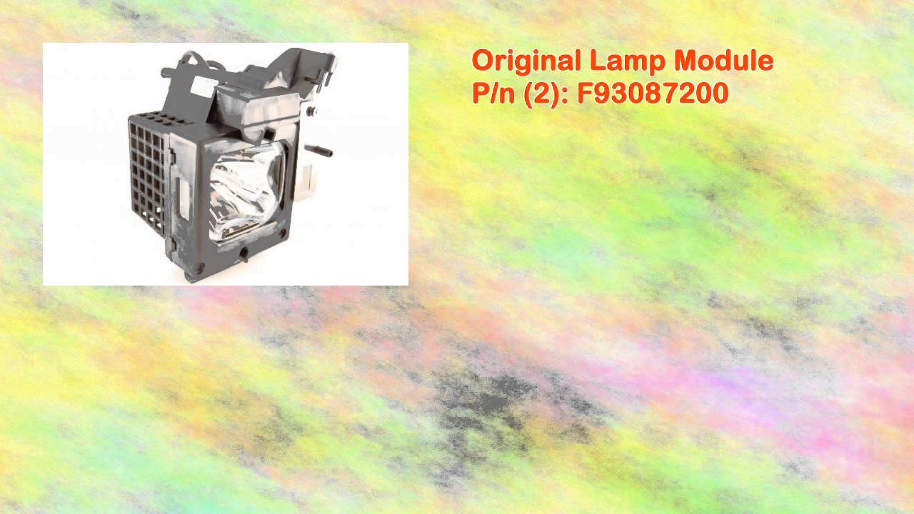 Fusion lamp module for Sony Xl5000 F93087200 Replacement - YouTube