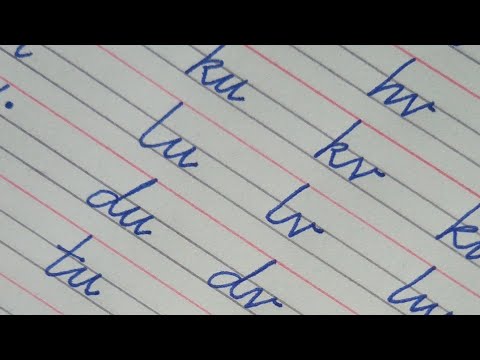 How to write joining letters | Handwriting tutorial | Calligraphy ...