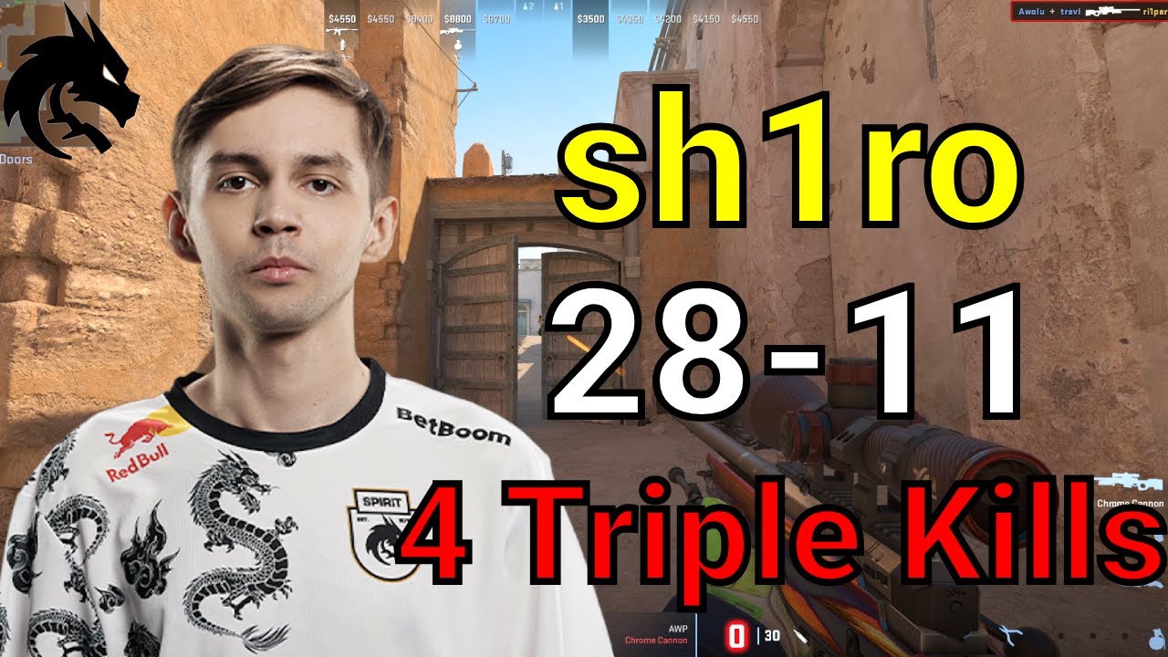 CS2 Spirit sh1ro Dust2 POV FACEIT (28-11) | 2024/07/05 #cs2 #csgo - YouTube