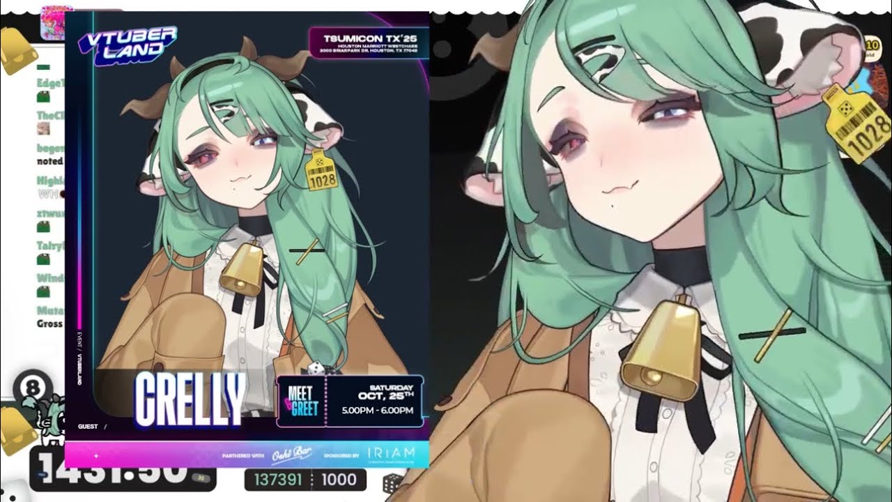 Crelly announces her meet and greet at Tsumicon - YouTube