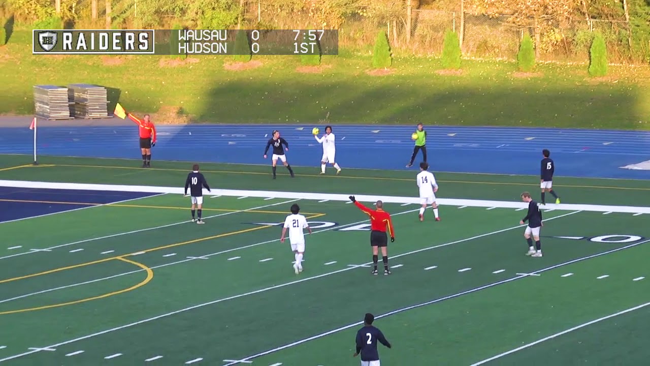 2019 Hudson Raiders Boys Soccer vs Wausau (Playoff) - YouTube