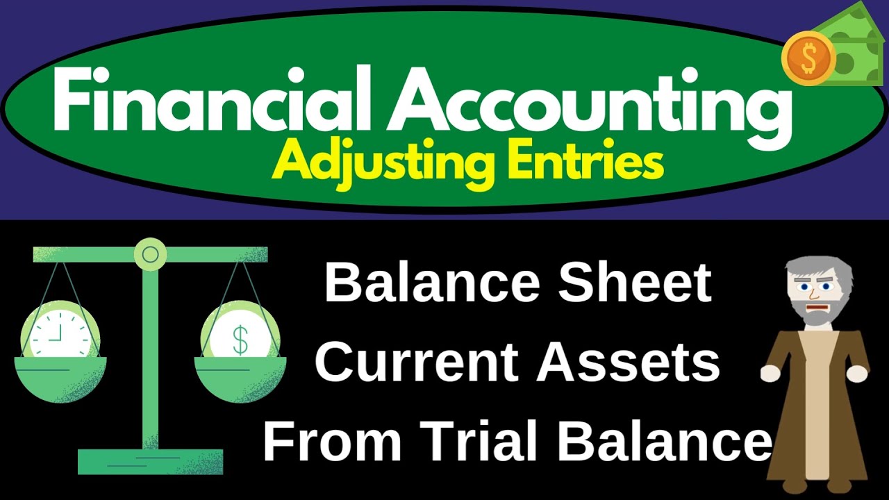 Balance Sheet Current Assets from Trial Balance 12 - YouTube