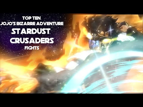 Top Ten JoJo's Bizarre Adventure Stardust Crusaders Fights - YouTube