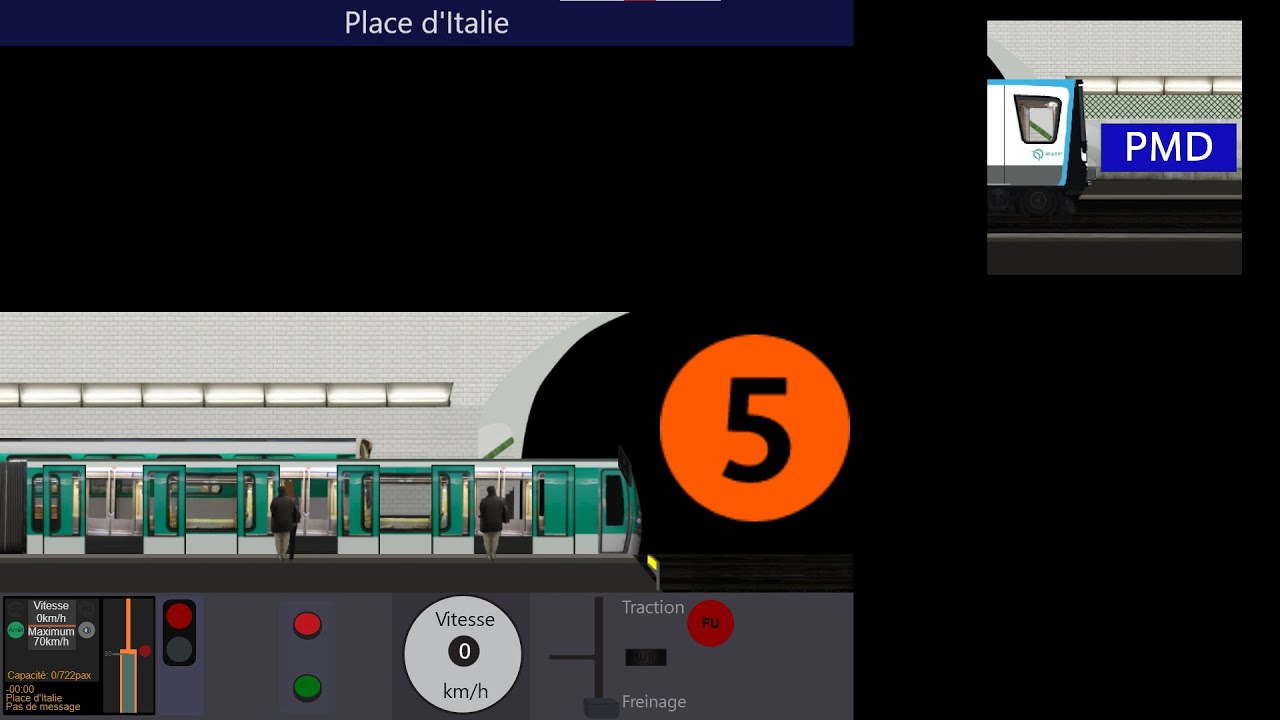 Paris Metro Driver (v3)/ Ligne 5/ MF01/ [ Non Commenté ] - YouTube