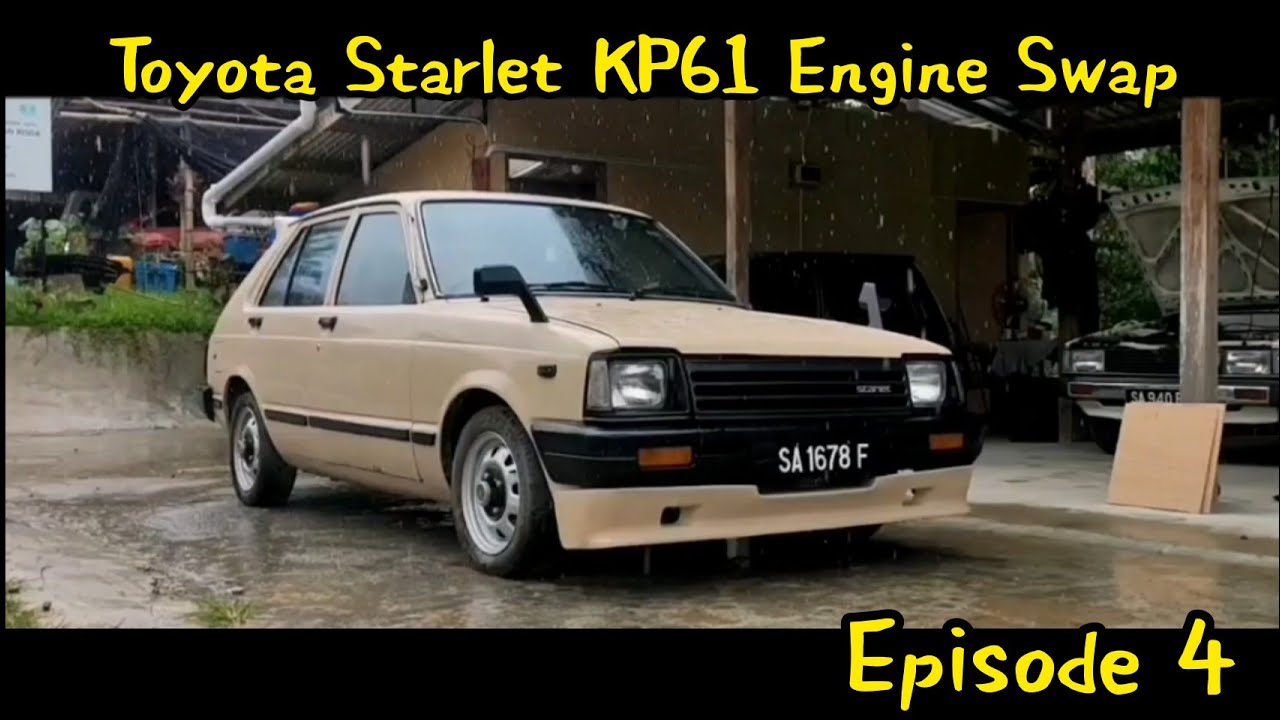 Toyota Starlet KP61 Engine Swap Episode 4 - YouTube