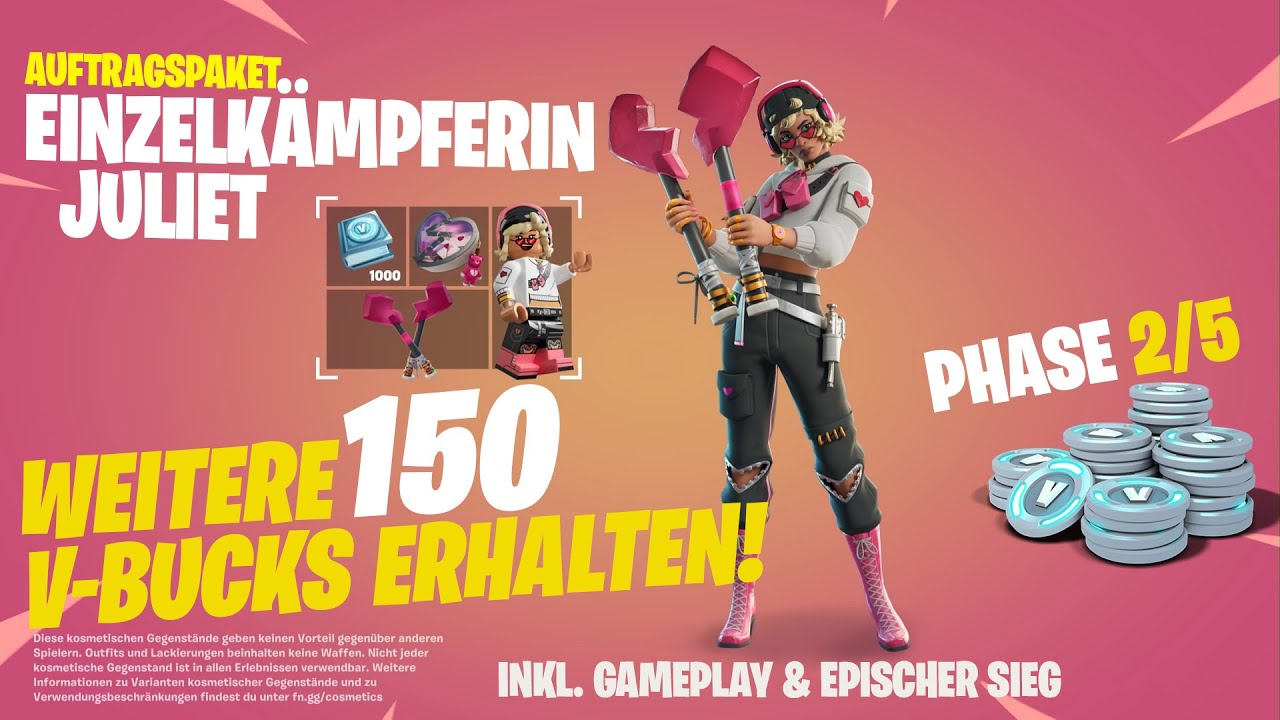 Fortnite | Item Shop | Einzelkämpferin Juliet | Weitere 150 V-Bucks aus ...