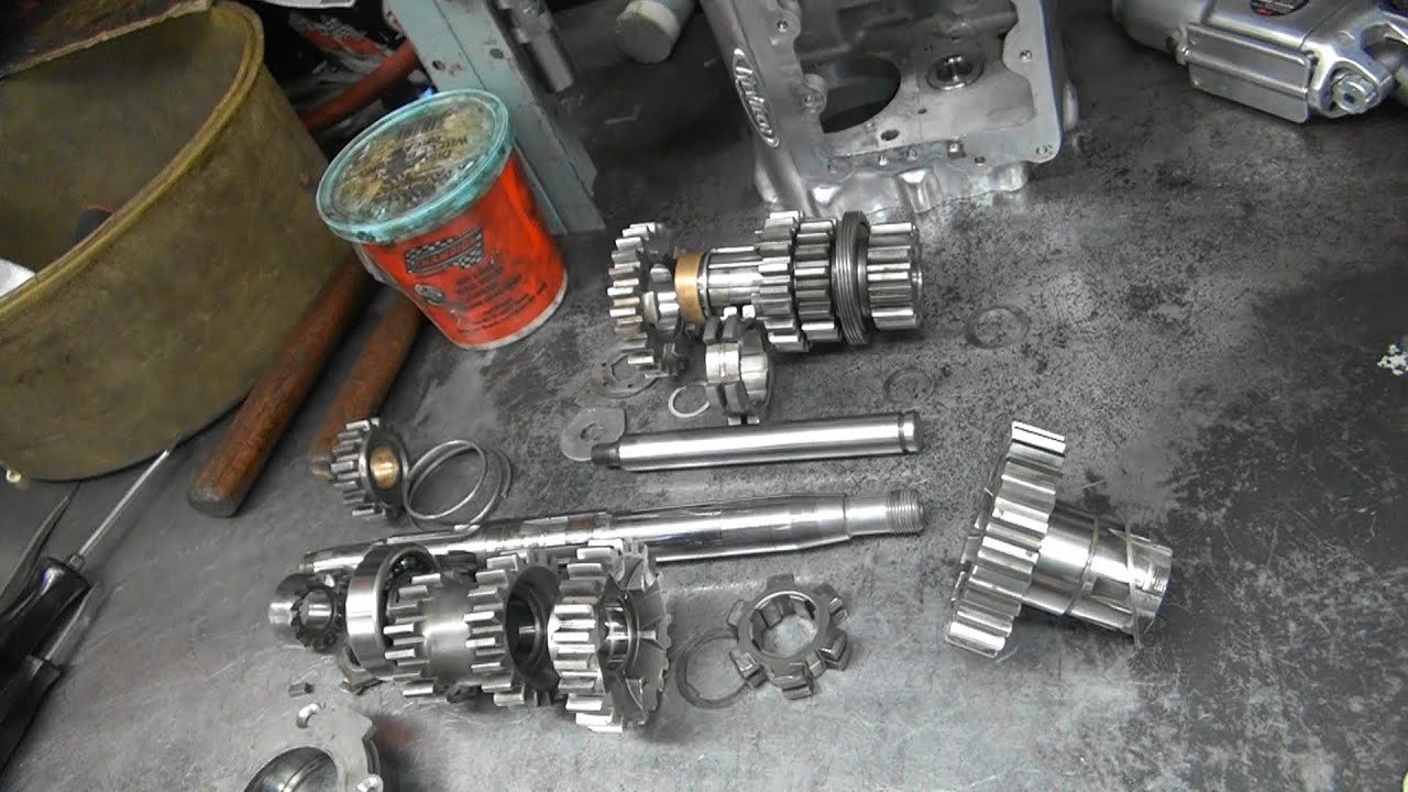 #108 1970-84 4-speed revtech shovelhead transmission rebuild 74" 80 ...