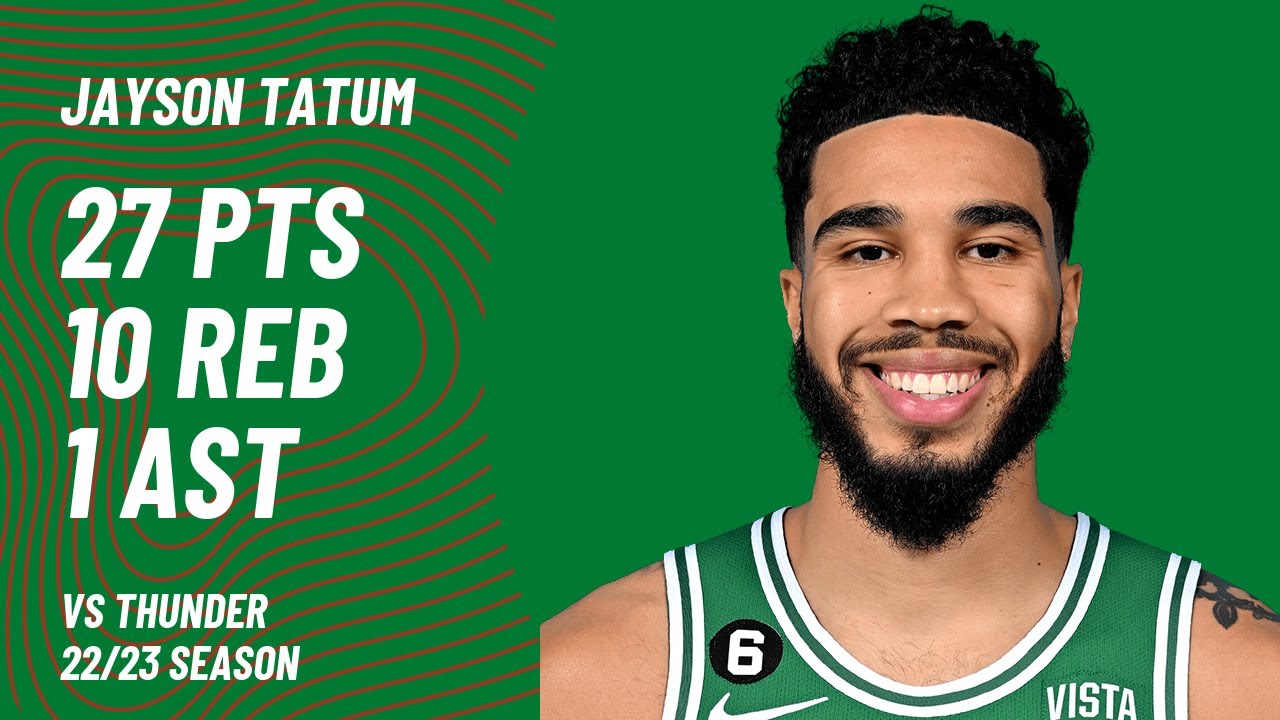 Jayson Tatum vs Oklahoma City Thunder | Nov 14, 2022 - YouTube