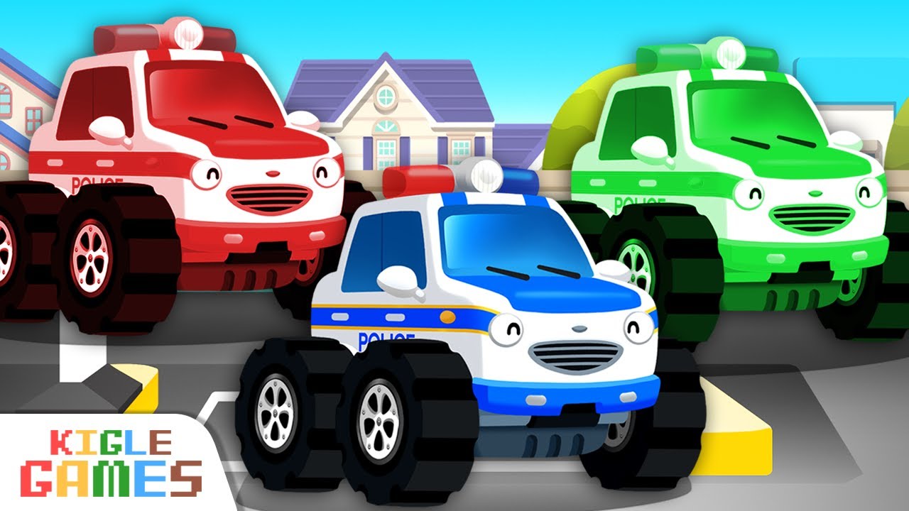 세차하기 타요 습관놀이 경찰차 소방차 구급차 중장비 포크레인 무지개 생활습관 세차 교육 This Is The Way 꼬마버스 타요 Kigle Games