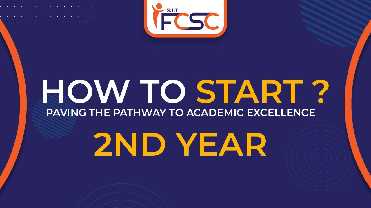 How To Start ? - 2nd Year - YouTube
