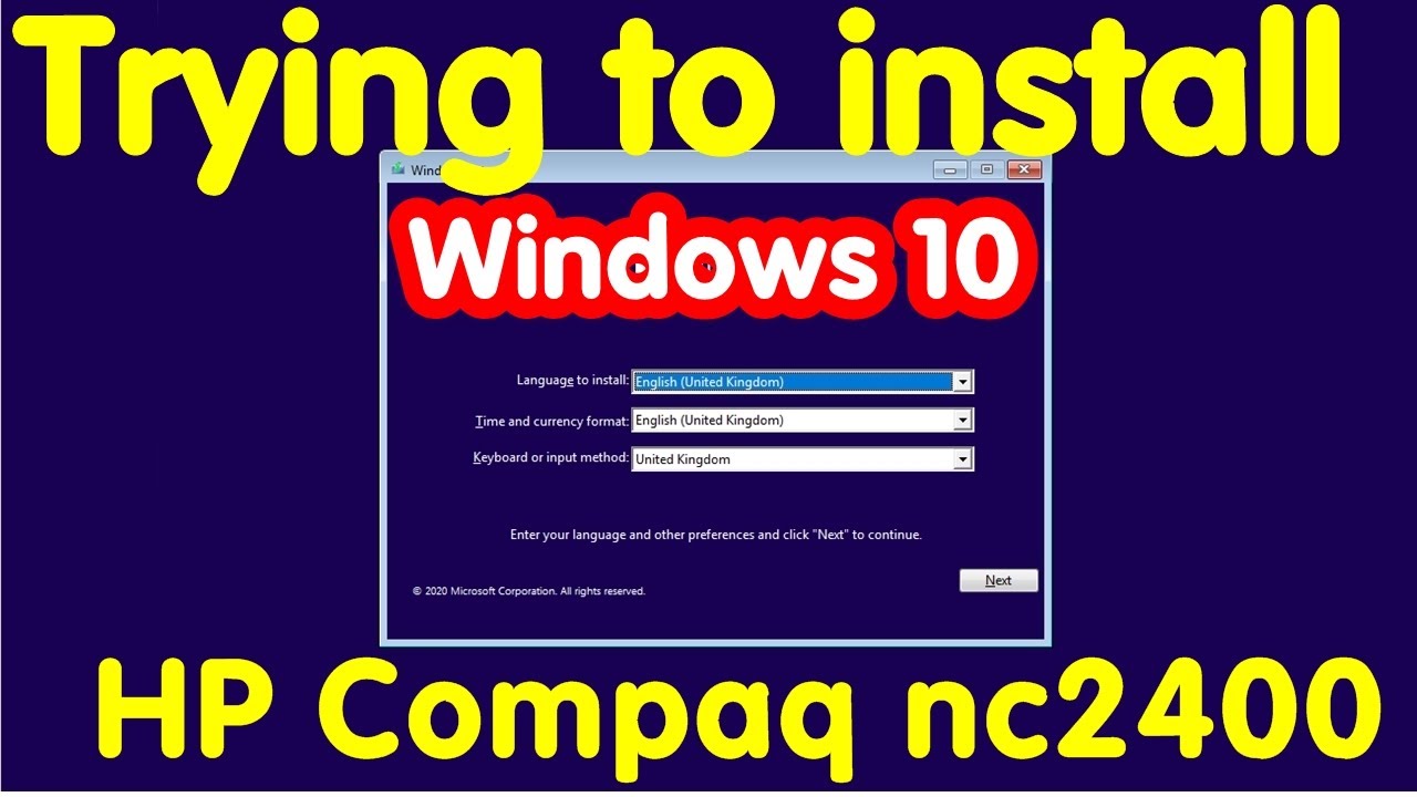 Trying to Install Windows 10 on HP Compaq nc2400 with 2 5" SSD Ep.347 ...