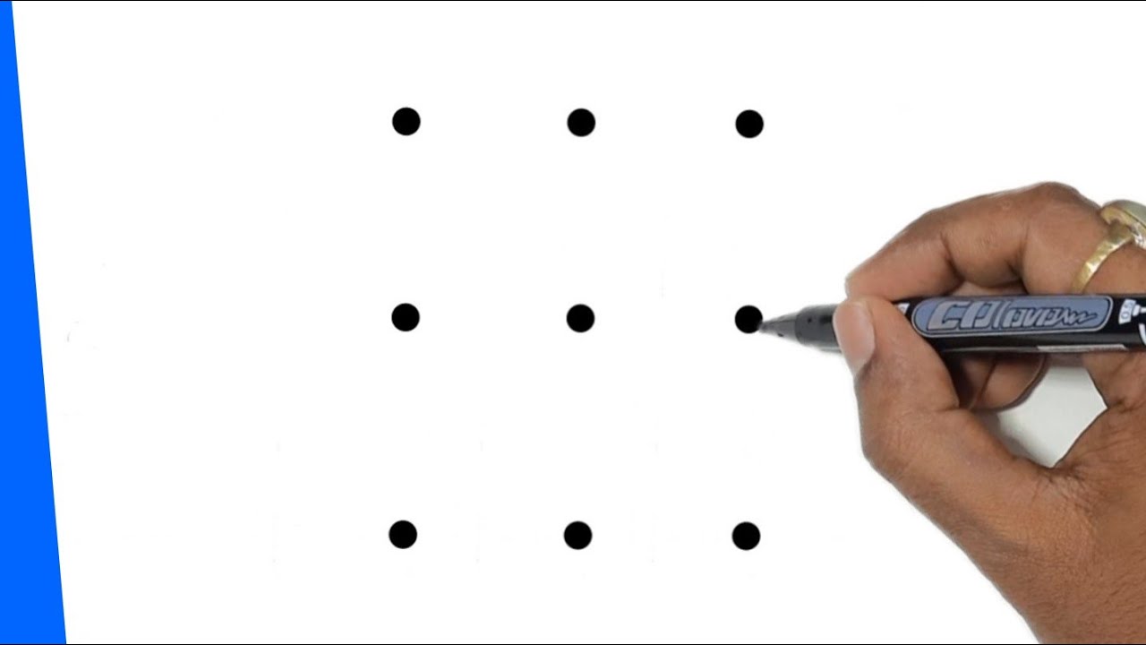 Auto Rickshaw रिक्षा Drawing चित्र From 9 Dots | How To Draw Auto ...