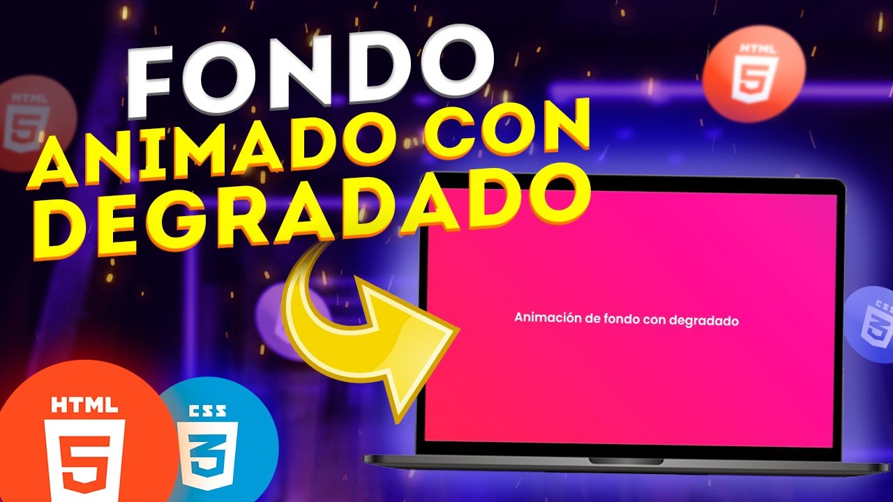 Como ANIMAR EL FONDO de tu PÁGINA WEB con DEGRADADOS con CSS3 desde 0 en MENOS de 3 minutos ...