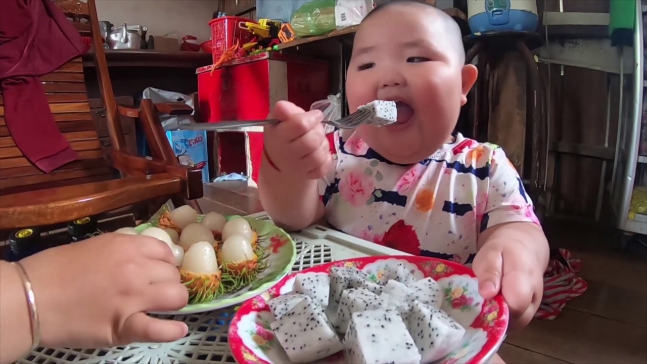 Eat Rambutan Pitaya fruit - YouTube