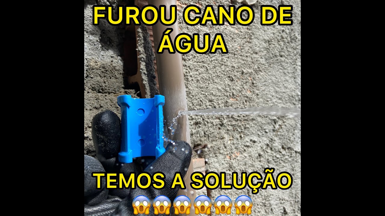 Como Consertar Cano Furado Na Parede Tubo De Água Furado Como