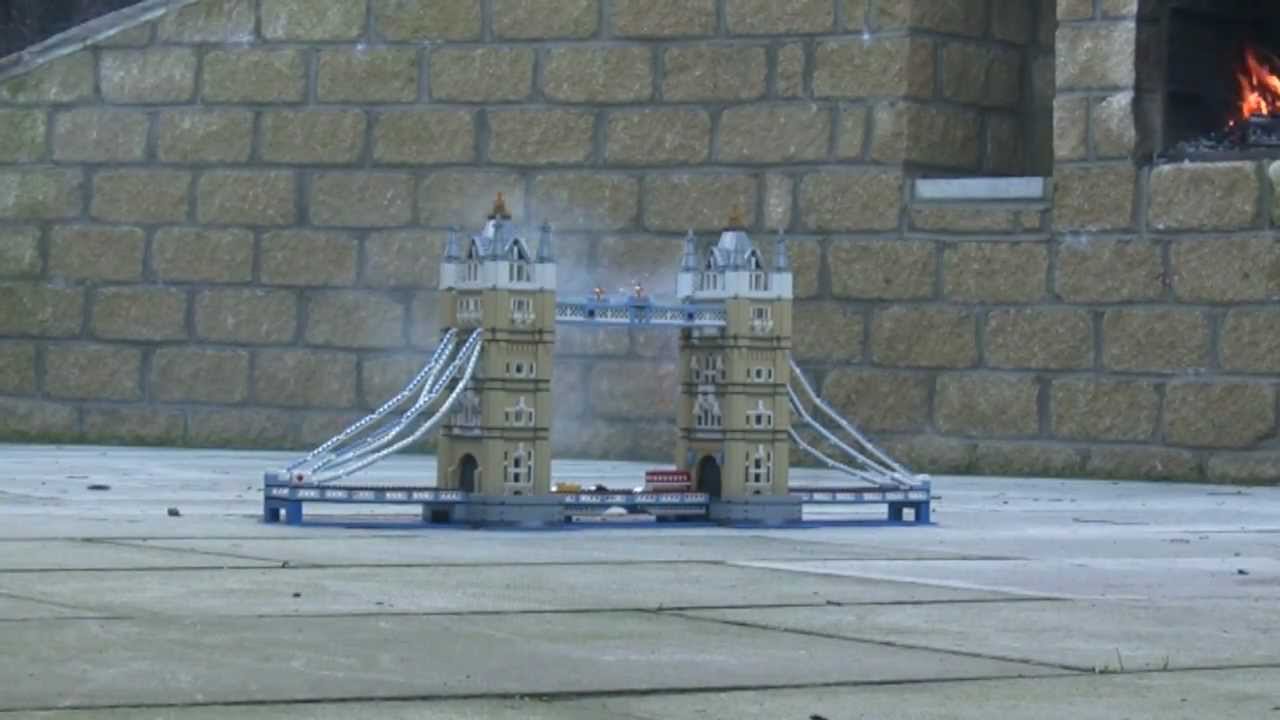 Blowing up Lego Tower Bridge - YouTube