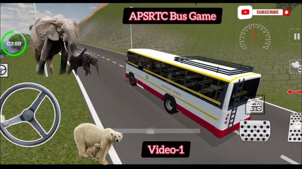 APSRTC Bus game #Sapthagiri Express #trending #viral #racing #Busgame# ...
